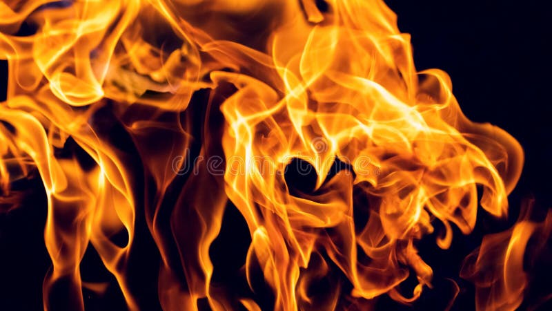 Fire Blaze. Abstract Blaze, Fire on a Black Background, Flame Texture ...