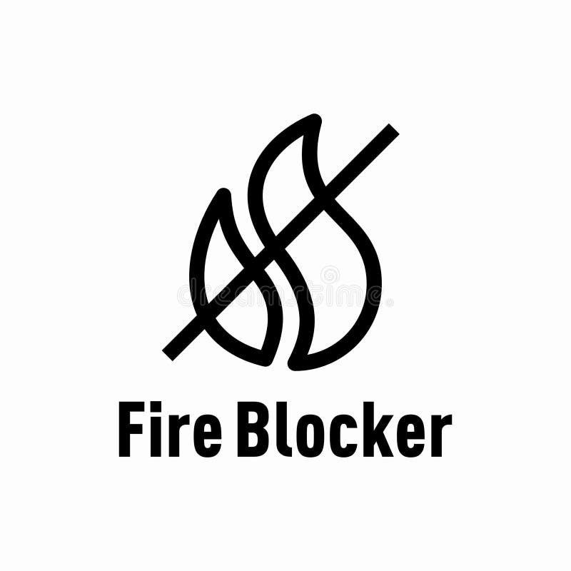Fire Blocker Vector Information Sign Stock Vector - Illustration of ...