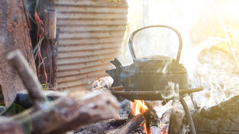 The Fire is Boiling the Kettle, the Countryside is a Simple Way of Life ...