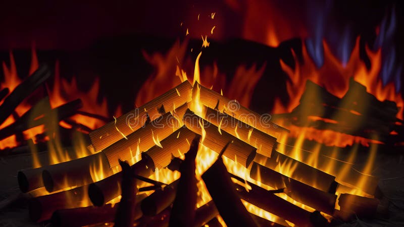 Fire and Bonfires, Flames Created with the Help of Artificial ...