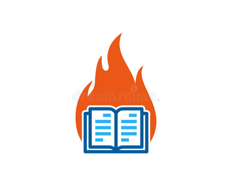 Burn Book Logo Icon Design stock vector. Illustration of heat - 124648622