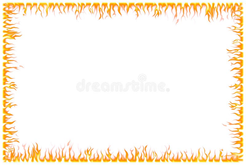Fire border stock vector. Illustration of power, flame - 16651131