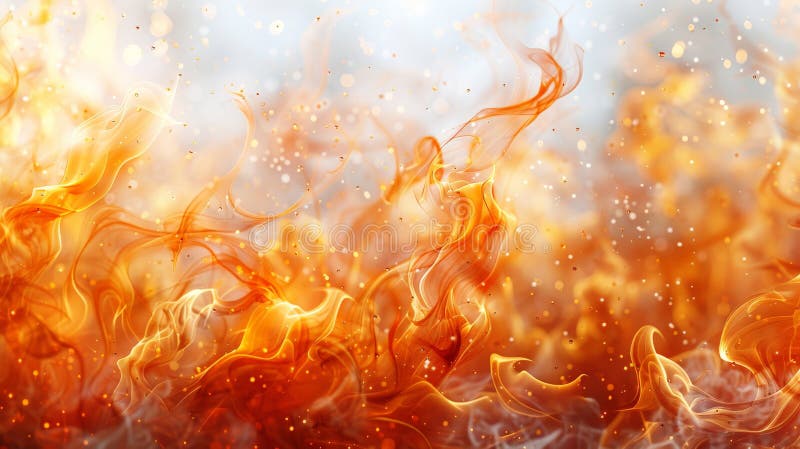 Fire Border on a White Background Stock Image - Image of heat, flames ...