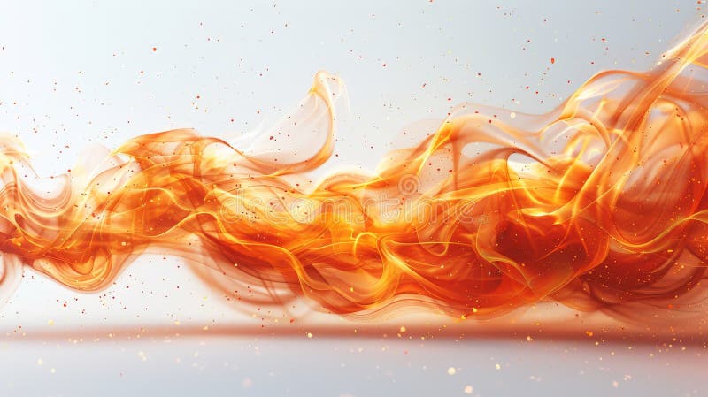 Fire Border on a White Background Stock Photo - Image of abstract ...