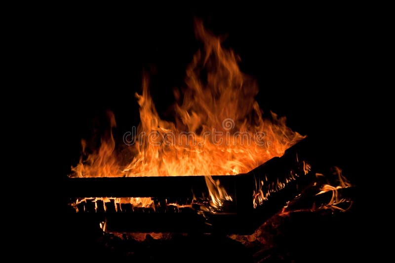 Fire Box stock photo. Image of glow, skeleton, flames - 17234324