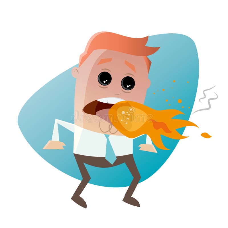 Animated Person On Fire