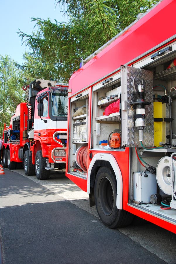 Firefighter Truck In Action