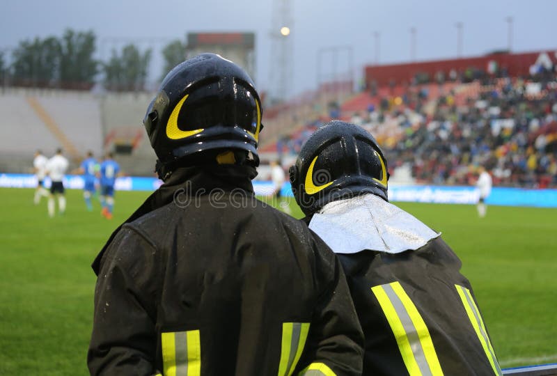 Firefighter Football Stadium Stock Photos - Free & Royalty-Free Stock ...