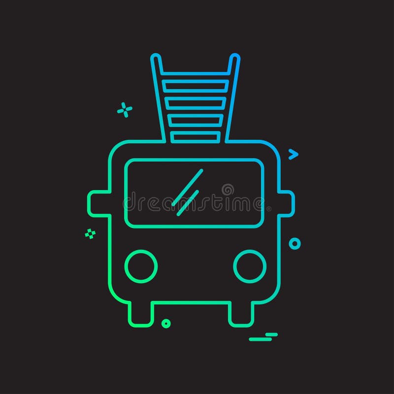 Fire Brigade Icon Design Vector Stock Vector - Illustration of brigade ...