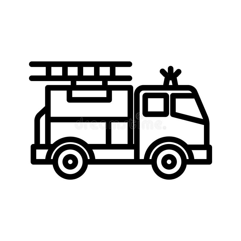 Fire Brigade Vector Icon Easily Modify. Stock Vector - Illustration of ...