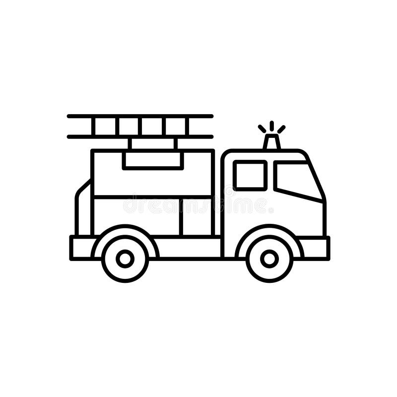 Fire Brigade Vector Icon Easily Modify. Stock Vector - Illustration of ...