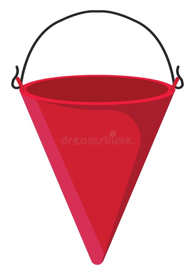 Fire bucket, icon stock vector. Illustration of household - 261385325