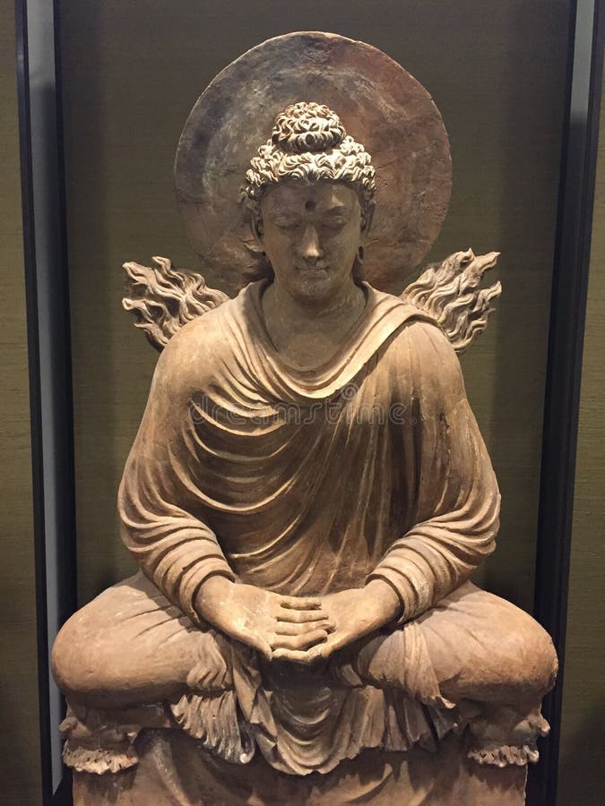 Fire Buddha stock image. Image of triptych, ancient, middle - 90115025