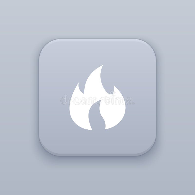 Fire, Burn Button, Best Vector Stock Vector - Illustration of abstract ...