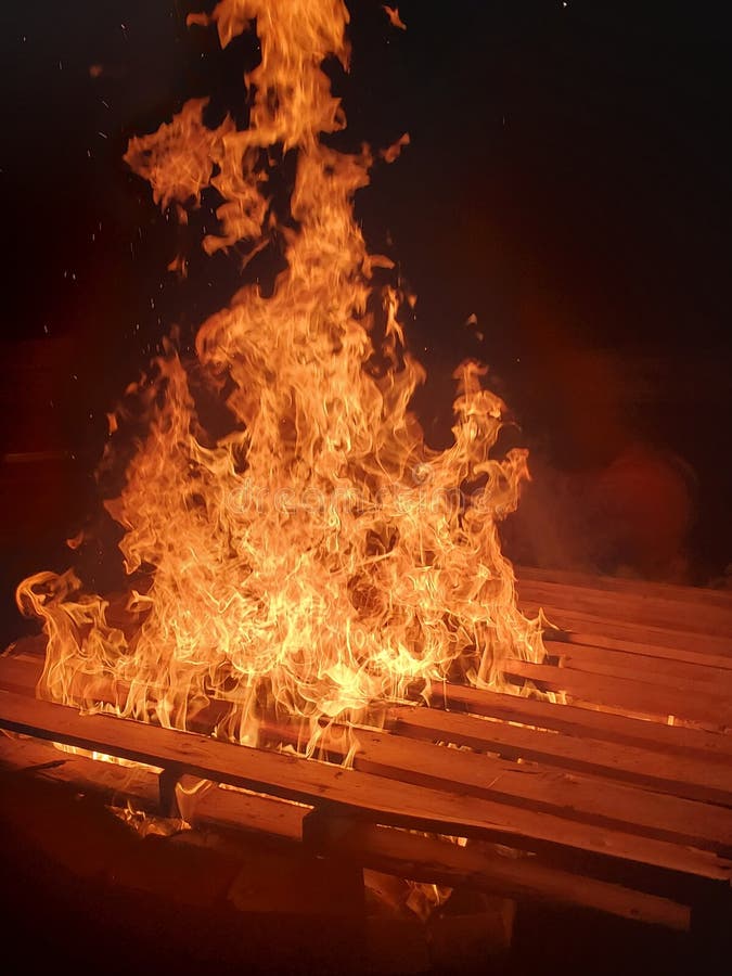 Fire Burn Element Scorch Hot Heat Dang Stock Photo - Image of burn ...