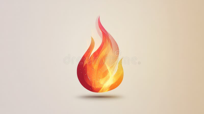 Fire Burn Symbol Design for Creative Projects Stock Illustration ...