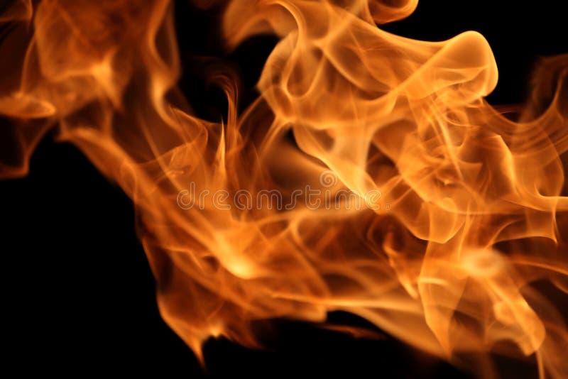Fire Burning on Dark Background for Abstract Flame Texture and Graphic ...