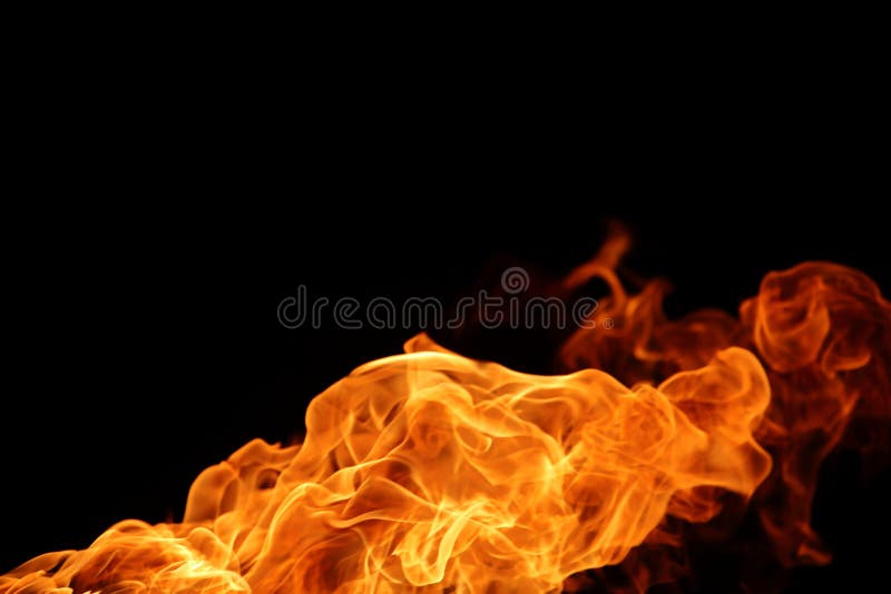 Fire Burning on Dark Background for Abstract Flame Texture and Graphic ...