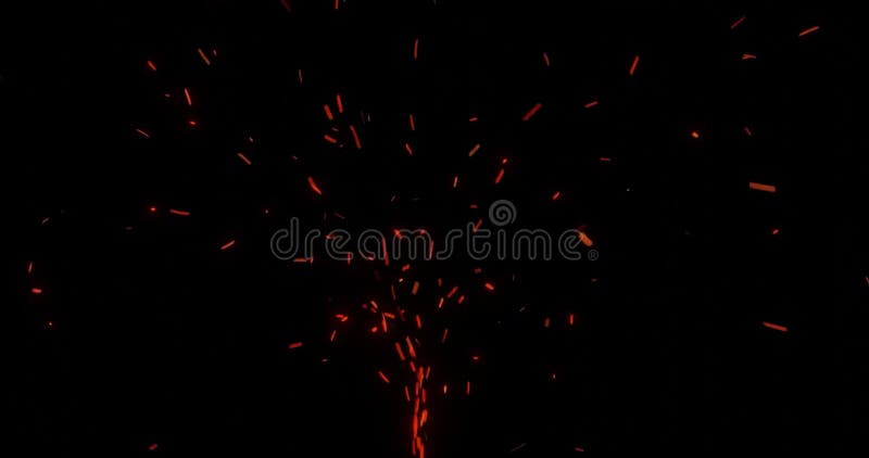 Fire Burning Embers Ash Particles Stock Footage - Video of embers, glow ...