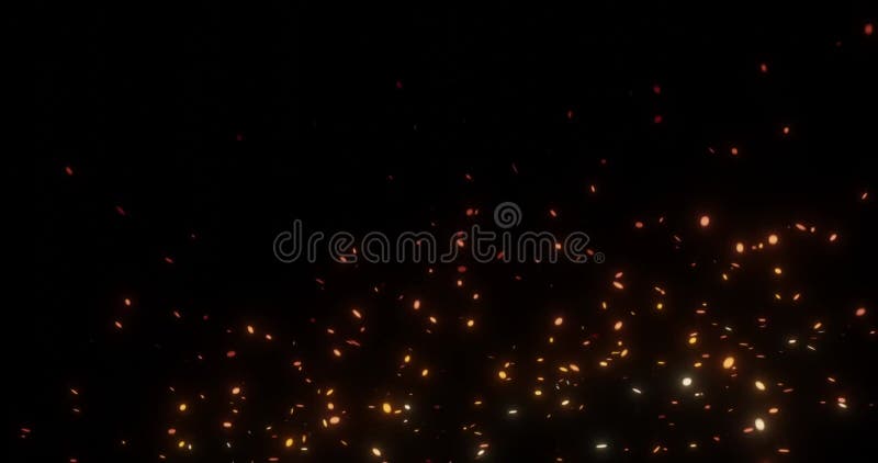 Fire Burning Embers Ash Particles Stock Video - Video of dust, burn ...