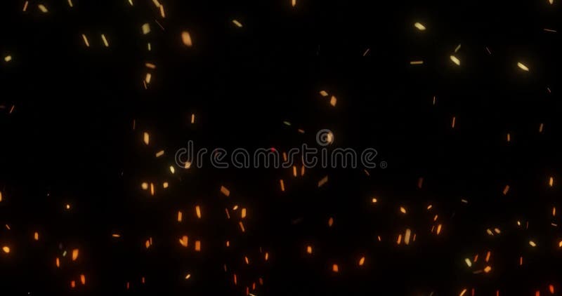 Fire Burning Embers Ash Particles Stock Video - Video of dangerous ...