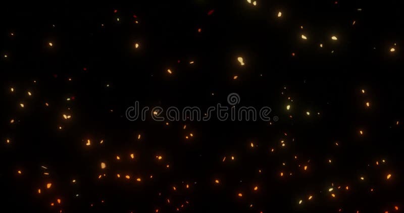 Fire Burning Embers Ash Particles Stock Video - Video of dust, burn ...
