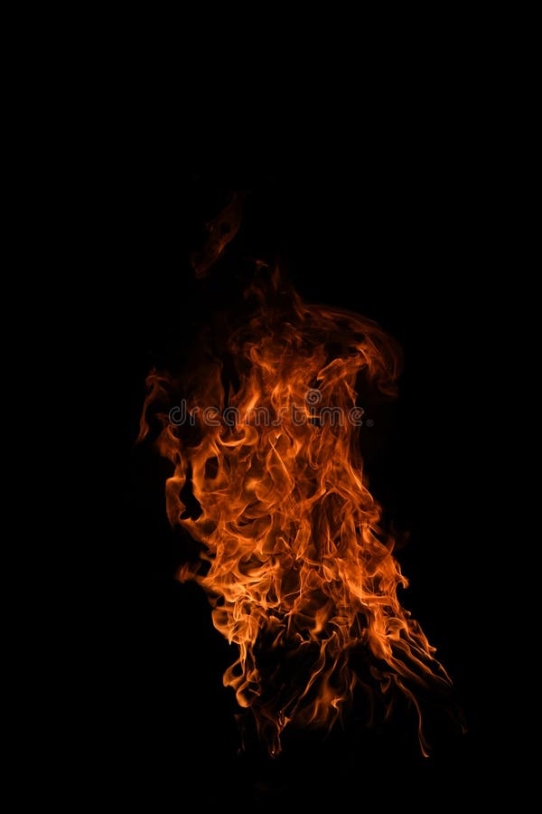 The Fire, Burning Flame. Large Burning Flaming Fire. Stock Image ...