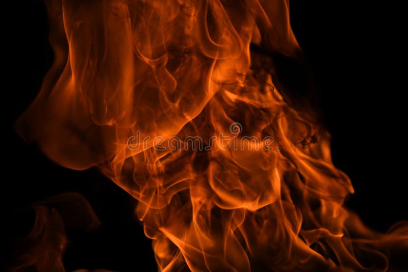 The Fire, Burning Flame. Large Burning Flaming Fire. Stock Photo ...