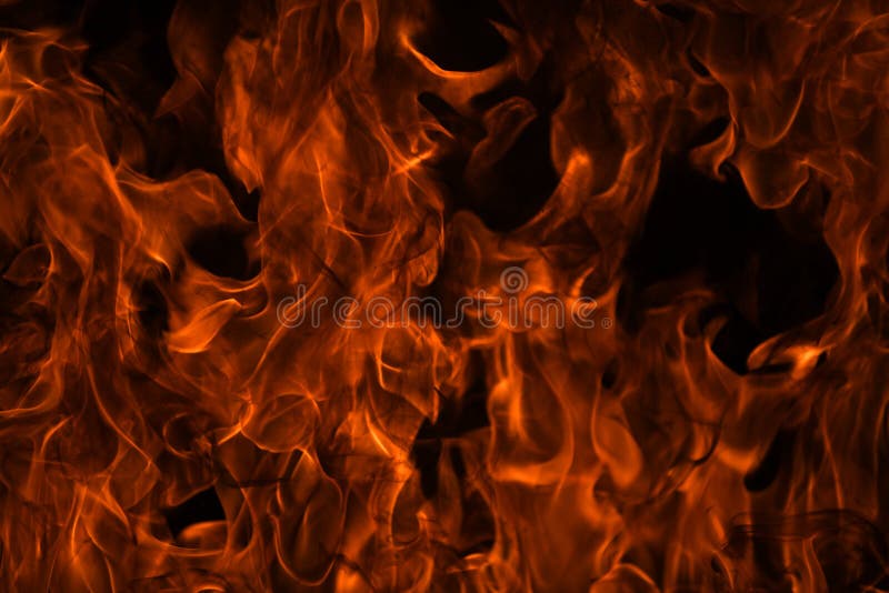 The Fire, Burning Flame. Large Burning Flaming Fire. Stock Image ...