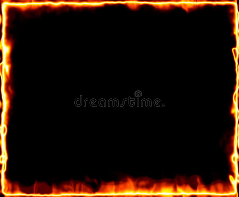 Fire burning frame stock vector. Illustration of abstract - 5301971