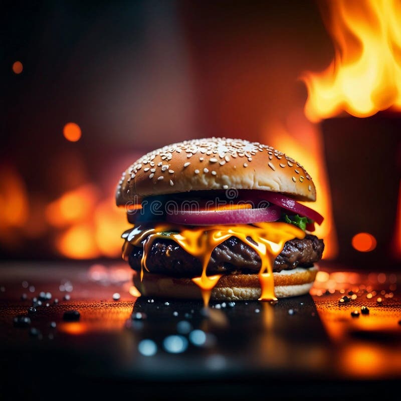 Delicious Hot Burger Spicy Stock Illustrations – 502 Delicious Hot ...
