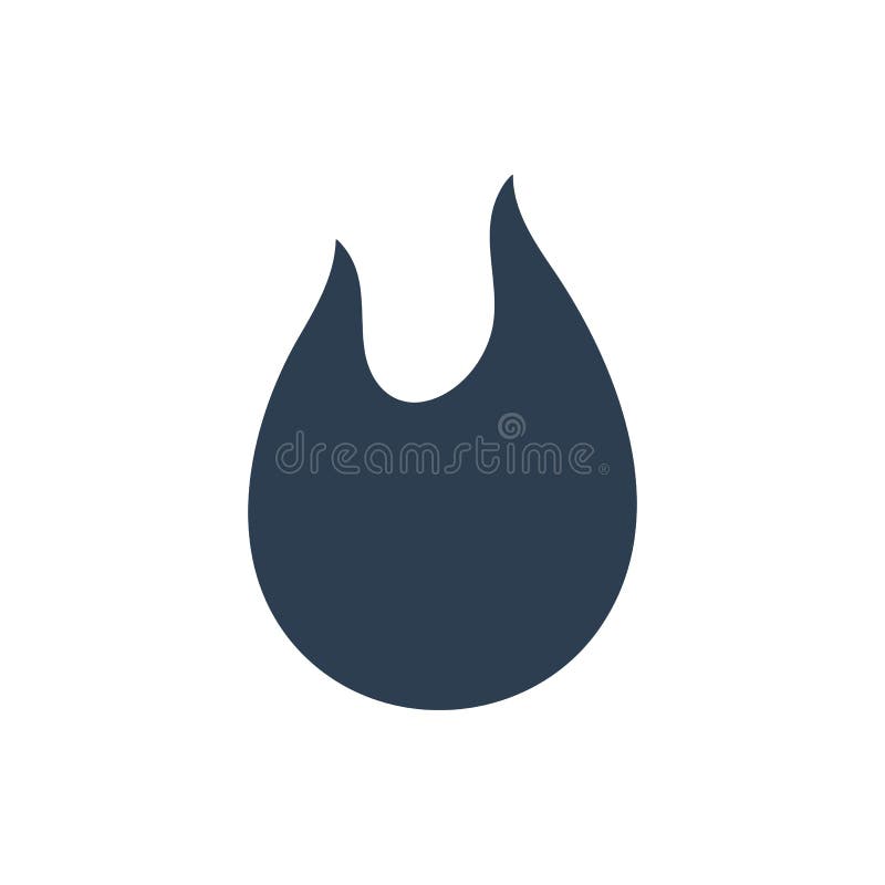 Fire, Burning Icon stock vector. Illustration of fire - 128917155