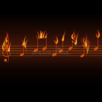 Musical Notes Fire Stock Illustrations – 968 Musical Notes Fire Stock ...