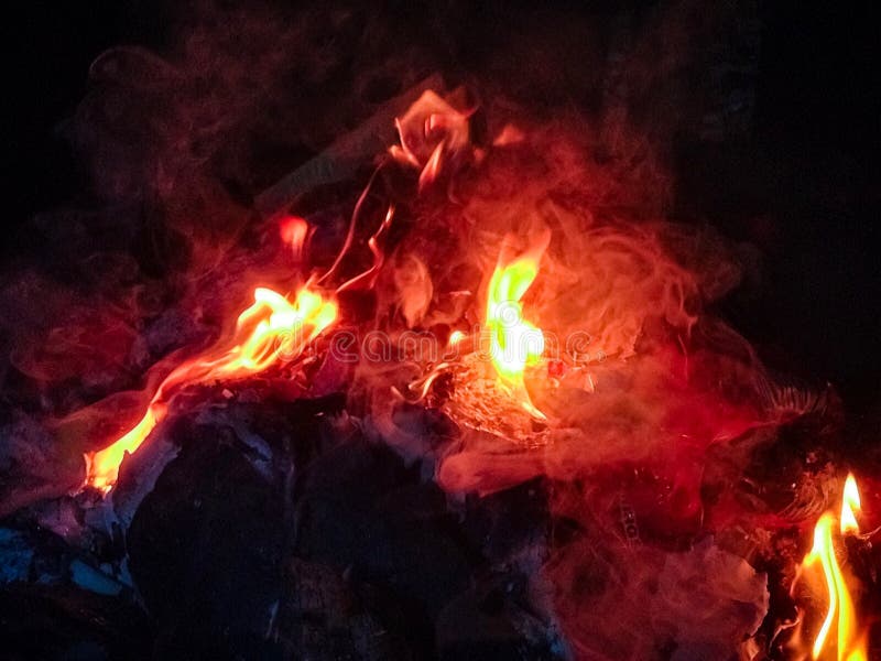 Fire stock image. Image of wood, night, flaming, burning - 123090021
