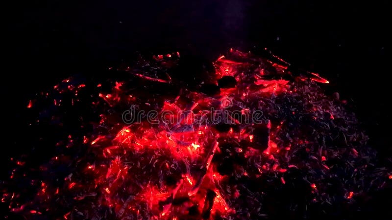 A Fire Burning Outside Ash Danger Stock Footage - Video of background ...