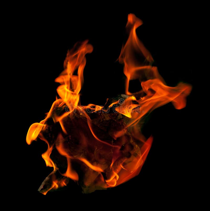 Burning paper stock image. Image of fire, charring, explosion - 17808121