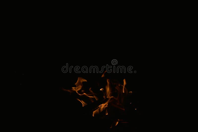 Fire Burning in the Night stock image. Image of danger - 76927273