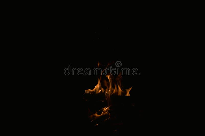 Fire Burning in the Night stock image. Image of danger - 76927273