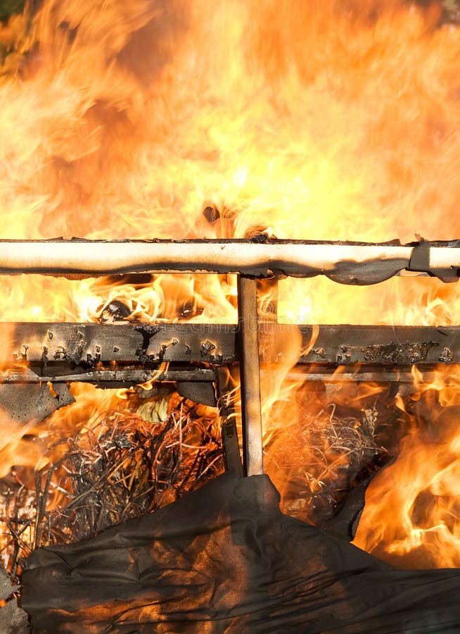 Fire burning wood stock image. Image of furnace, warm - 11997595