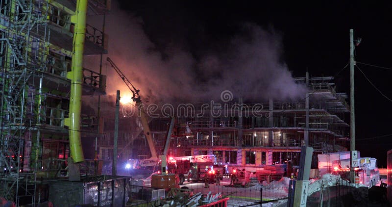 Building is Under Construction and Workers are Working Stock Video ...