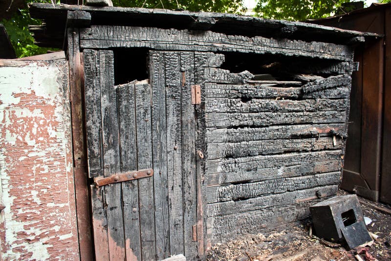 Fire burnt barn stock photo. Image of ashes, burnt, building - 55830370