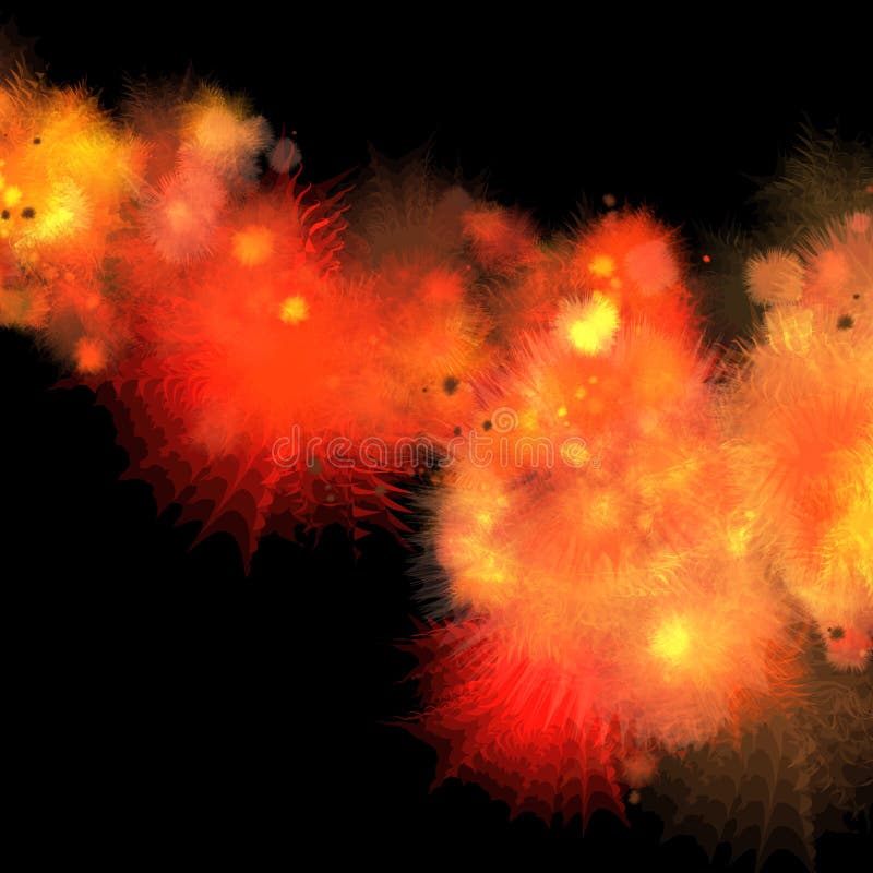 Fire burst. stock illustration. Illustration of decorative - 77385110