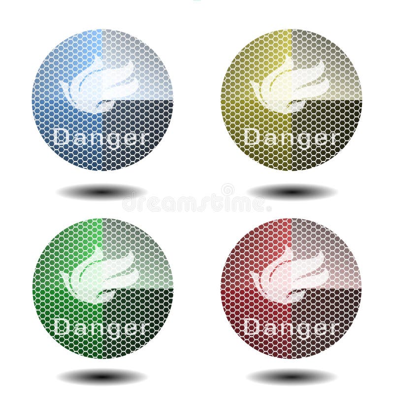 Fire Button,icon, Sign, 3D Illustration Stock Illustration ...