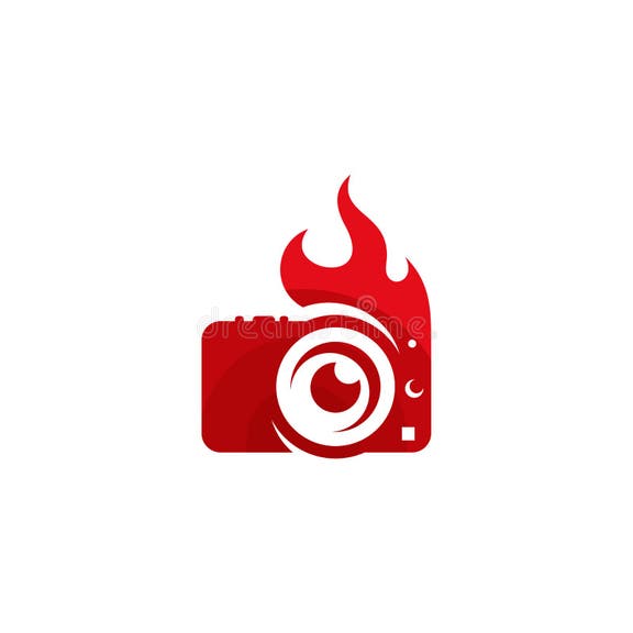Fire Camera Logo Design Vector Template, Camera Photography Logo ...