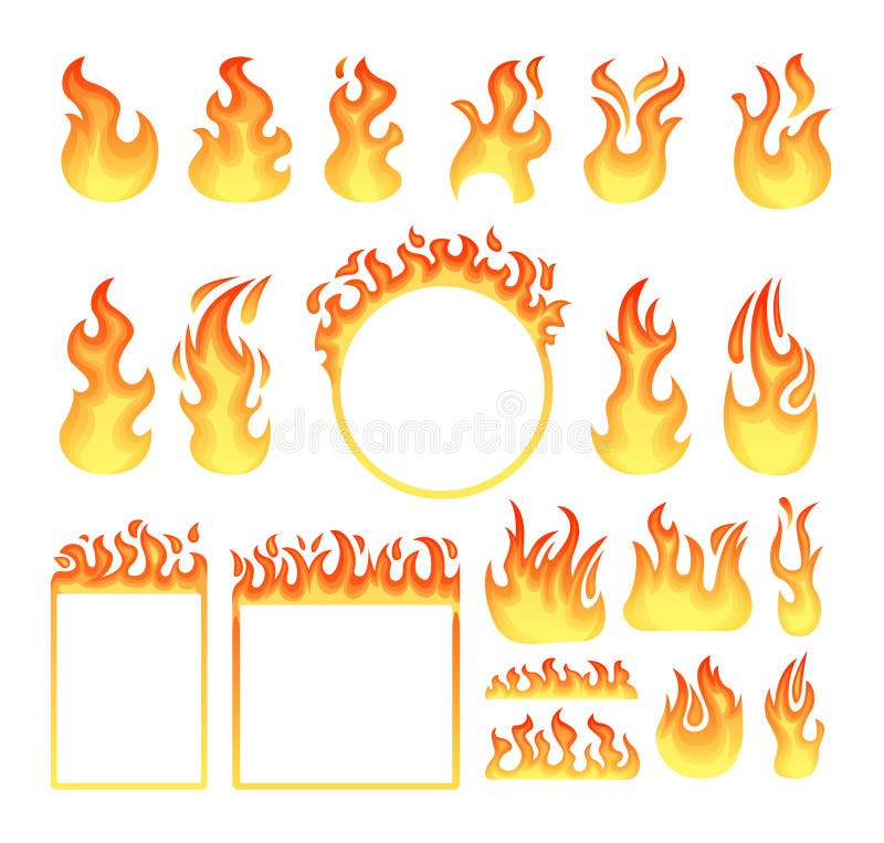 Fire Campfire Flame Graphics Available for Diverse Media Use and ...