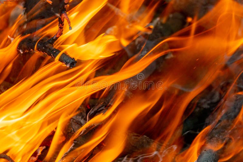 Fire stock image. Image of leisure, energy, heat, burn - 191595079