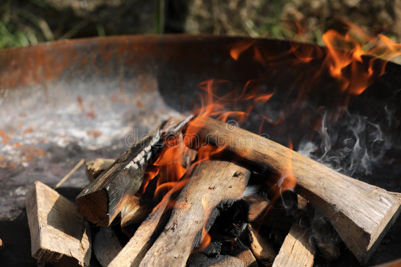 Fire Campfire Wood Fire Embers Stock Photo - Image of glowing, embers ...