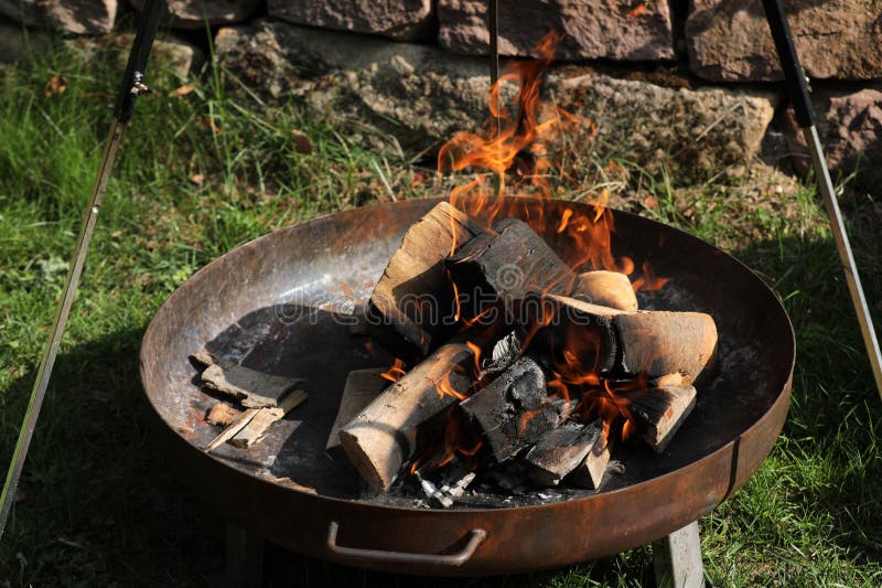 Fire Campfire Wood Fire Embers Stock Photo - Image of flammable ...