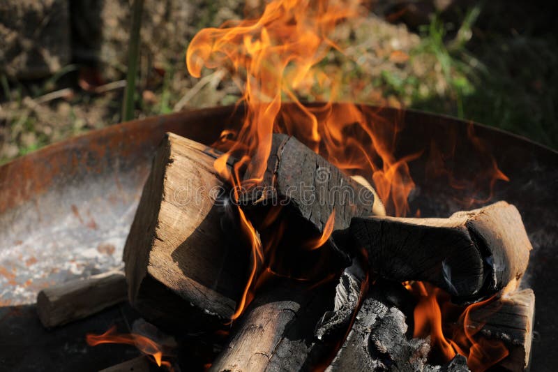 Fire Campfire Wood Fire Embers Stock Photo - Image of firelight, embers ...