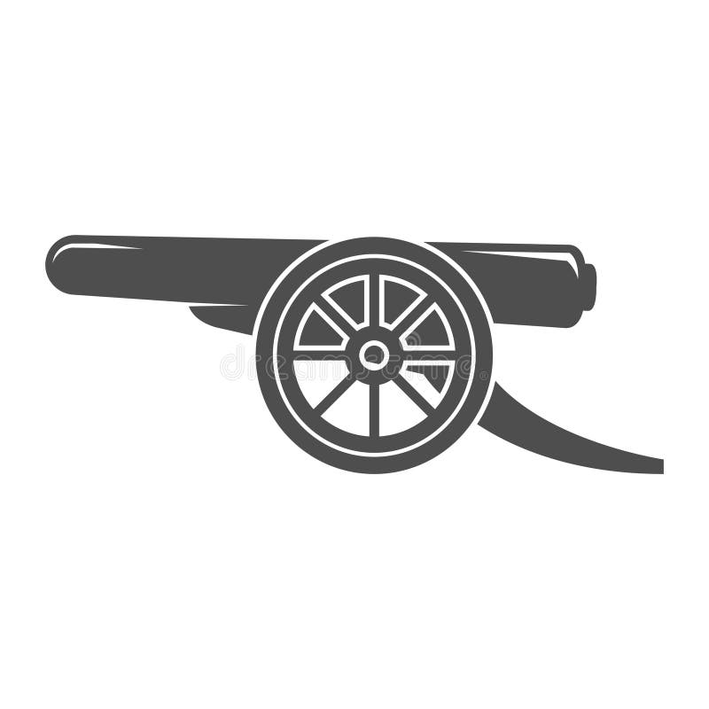 Fire Cannon Icon Logo Design Stock Vector - Illustration of vintage ...